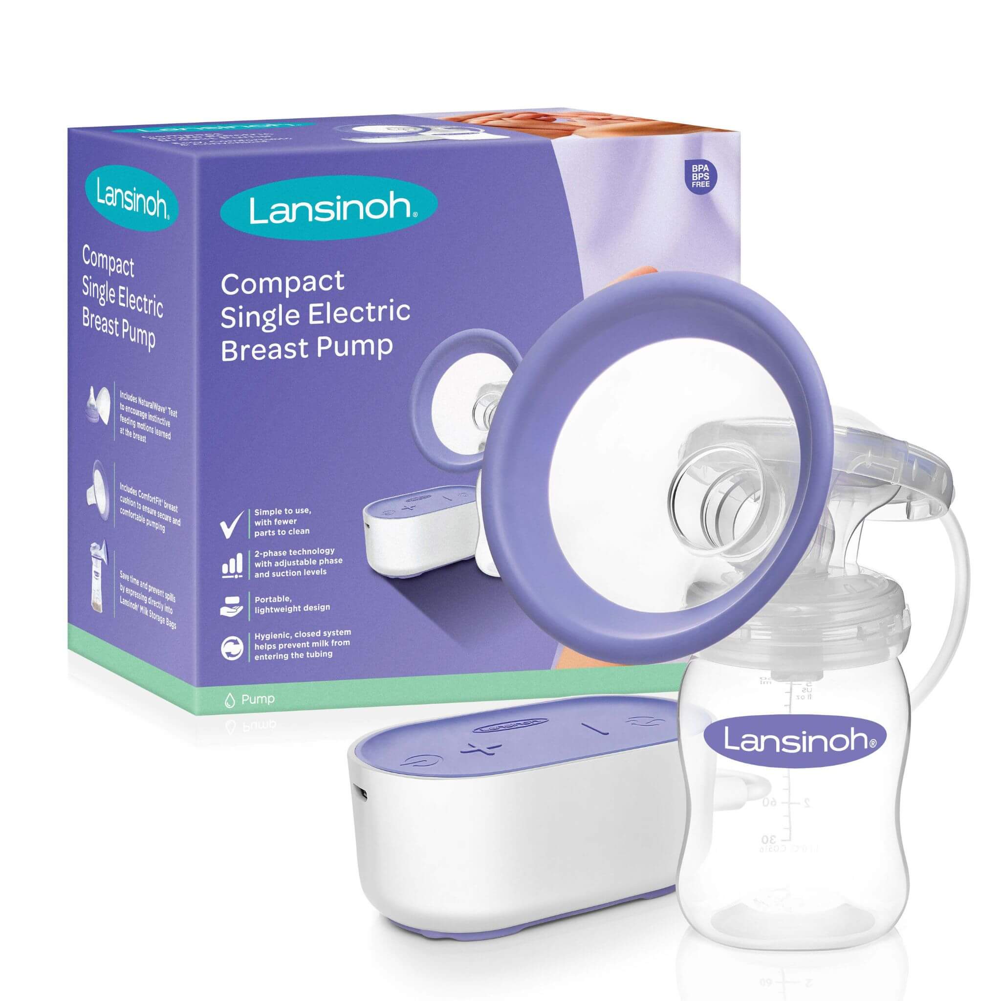 Lansinoh Compact Single Electric Breast Pump – Bebeco