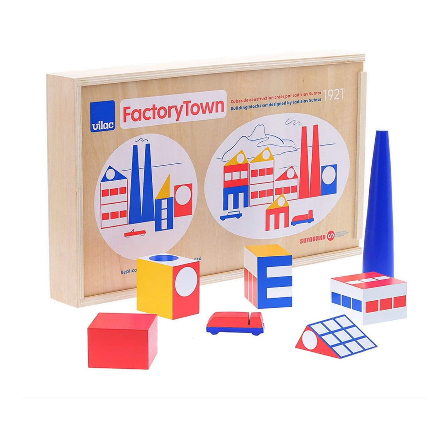 Vilac Factory Town Blocks – Bebeco